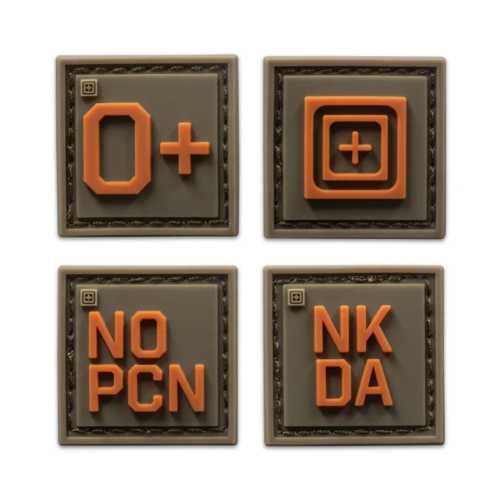 5.11® Blood Type O Positive Patch – Allgoods