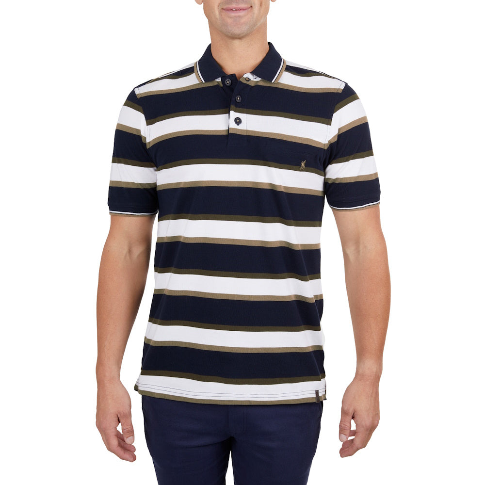 Thomas Cook Mens Ash Tailored 1 Pocket Short Sleeve Polo – Allgoods