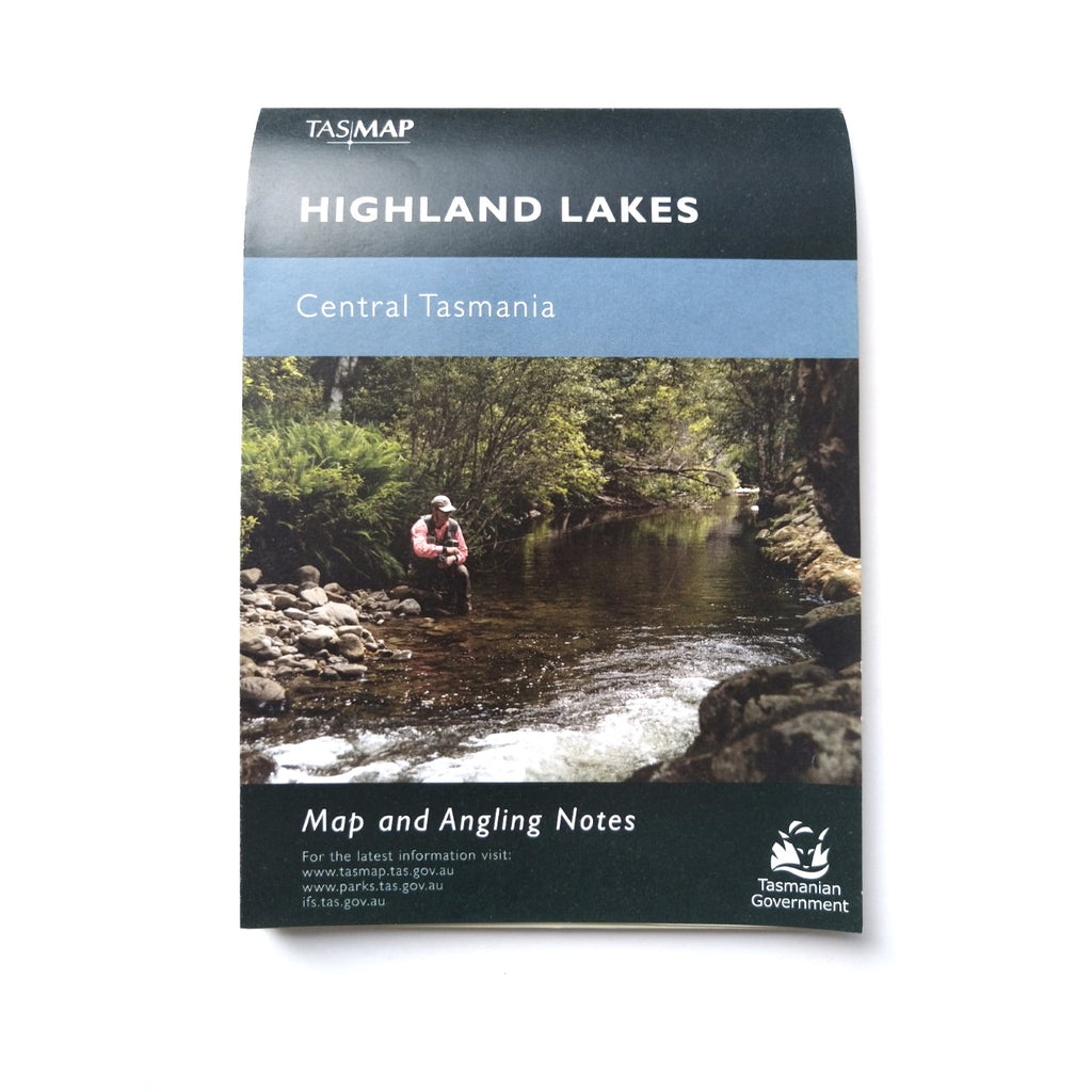 Tasmap Highland Lakes Map and Angling Notes – Allgoods
